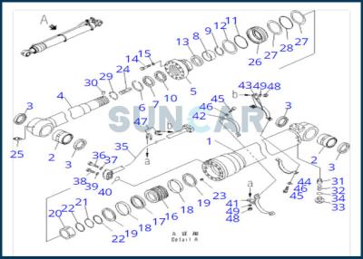 Cina 707-98-58240 servizio Kit For PC220-8 PC220LC-8 del cilindro dell'asta di 7079858240 braccia in vendita