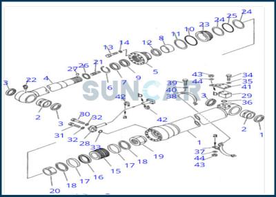 Cina 707-99-58200 corredo della guarnizione del cilindro di 7079958200 braccia per PC220-6 PC220-5 PC230-6 in vendita