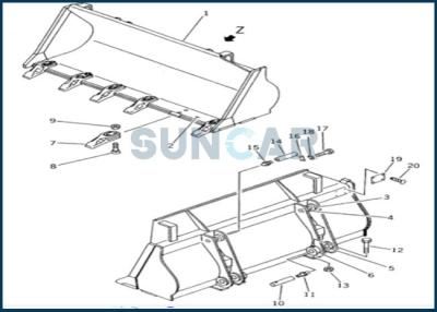 Cina 707-99-58240 servizio Kit For PC220-6Z PC220-6 del cilindro di 7079958240 secchi in vendita