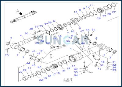 Cina 707-99-59381 servizio Kit Fits PC220-7 KOMATSU del cilindro di 7079959381 braccio in vendita
