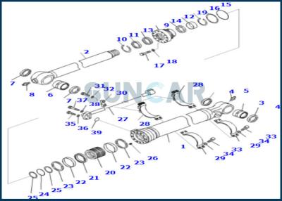 Cina 707-99-48731 un servizio Kit Fits KOMATSU PC220-8M0 di 7079948731 cilindro in vendita