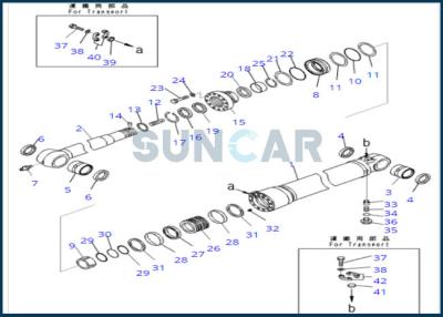 Cina 707-99-59430 7079959430 escavatore KOMATSU di Kit For PC240LC-10 della guarnizione del cilindro del braccio in vendita