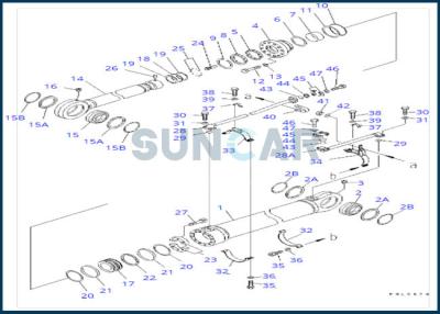 Cina 707-99-78690 7079978690 escavatore KOMATSU di Kit For PC750-6 di servizio del cilindro del braccio in vendita