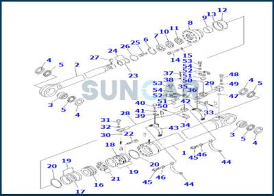 Cina 707-99-85340 servizio Kit For Excavator PC1800-6 del cilindro di 7079985340 braccia in vendita