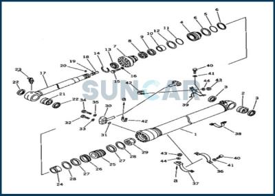 Cina 707-99-46200 servizio Kit For Excavator PC150-5 del cilindro di 7079946200 braccia in vendita