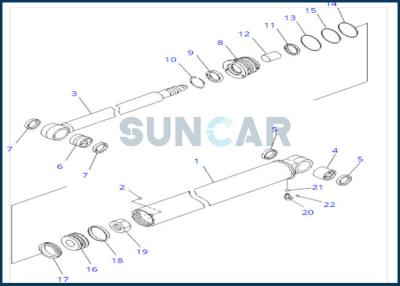 Cina 707-98-23970 servizio Kit Fits KOMATSU PC30MR-3 PC35MR-2 del cilindro del braccio di 7079823970 aste in vendita