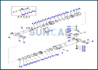 中国 707-99-69590掘削機PC490LC-10 PC490-10のための7079969590本の腕シリンダーSericeのキット 販売のため