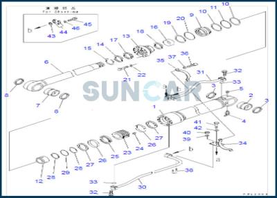 中国 707-99-68680 PC600LC-6A小松のための7079968680のブーム シリンダー サービス キット 販売のため