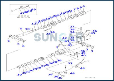 中国 707-99-68780 PC400LC-8 PC400-8のための7079968780本の腕シリンダー サービス キット 販売のため