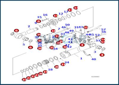 中国 707-99-56630 7079956630ブームは小松PC160LC-8 PC180LC-7のためにシリンダー シールのキットを調節する 販売のため