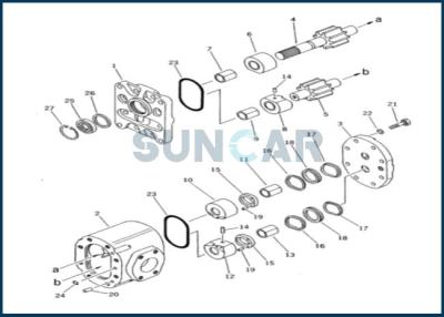 Cina 135-63-05060 corredo di servizio di 1356305060 cilindri per KOMATSU D57S-1 D57S-1B in vendita