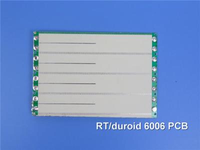Chine 50mil RT duroid 6006 PCB haute fréquence avec sérigraphie noire et or immersion à vendre