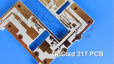 중국 10mil CuClad 217 PCB 2-layer 0.3mm Immersion Silver 판매용
