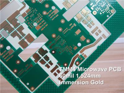 China Rogers TMM4 Microwave Pcb With Immersion Gold For Satellite Communication for sale