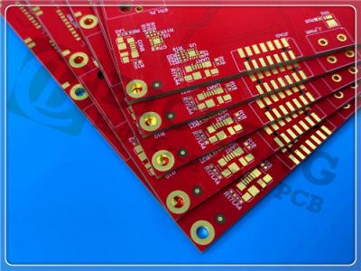 China 12-layer Through Holes PCB 1.6mm IT-180 Impedance Matt Red for sale