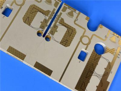 China Doppelseitiges PCB RT Duroid 6035HTC 60mil Weiß Silkscreen Immersion Silber zu verkaufen