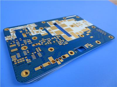 China 2-layer RO4730G3 PCB 20mil Thick Blue Solder-mask White Silkscreen for sale