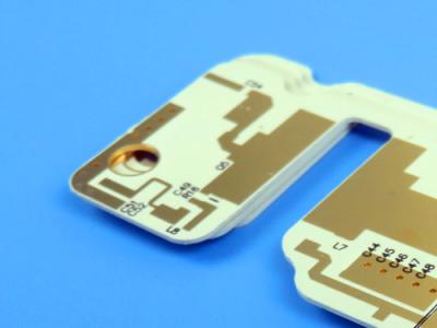 China Double-Sided RO3010 PCB on 10mil Laminate with Immersion Gold for sale