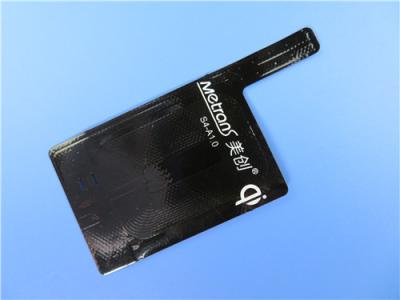 Cina Laminato placcato di Coverlay 1oz del rame del PWB del Polyimide flessibile nero del bordo in vendita