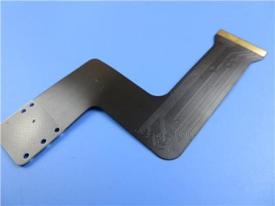 Cina 4 bordo flessibile del PWB di strato 0.3mm con la maschera nera in vendita