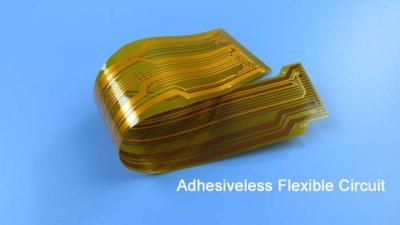 China Adhesiveless Flexible Printed Circuit FPC Built on Transparent Thin Glueless Polyimide With Gold Plated for Tracking for sale
