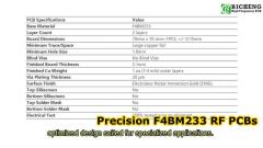 Double Sided RF PCB on F4BM233