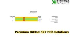 2-Layer PCB, DiClad 527, 30mil Thick and Immersion Gold