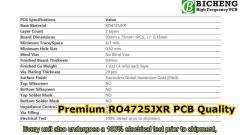 2-Layer PCB Built on 30.7mil RO4725JXR with Immersion Gold