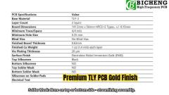 2-Layer TLY-3 PCB 20mil Thick with Immersion Gold Finish