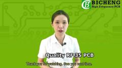 2-layer RF-35 PCB pressed 3.28mm thick