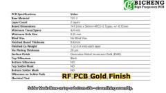 2-Layer TLY-3 PCB 20mil Thick with Immersion Gold Finish
