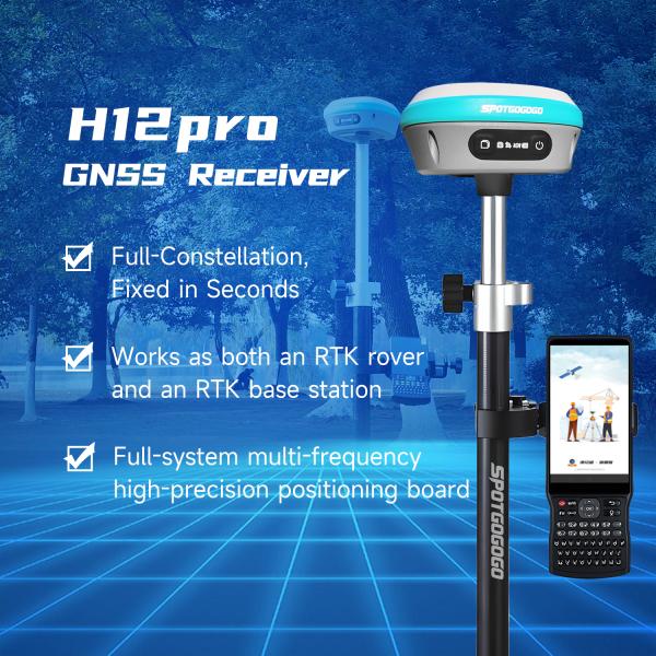Quality H12 Pro Professional GNSS Survey Receiver IMU Technology for Accurate Field for sale