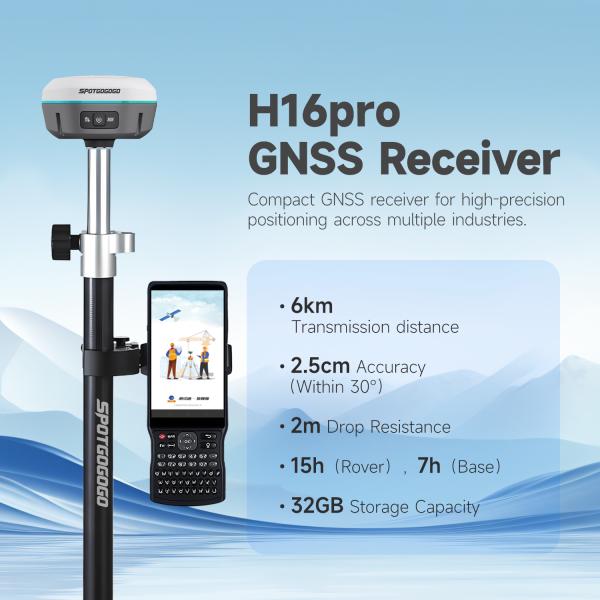 Quality H16PRO Portable High Accuracy GNSS Receiver Full Constellation upport for sale