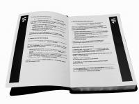 China Custom Edge-Line Binding Bible Printing Black PU Leather 4C Printing Custom Size for sale