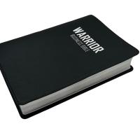 China Custom Edge-Line Binding Bible Printing Black PU Leather 4C Printing Custom Size for sale
