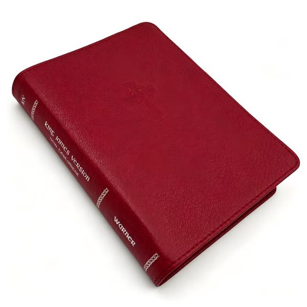 Quality custom red goatskin leather bible printing-edge lined binding for sale