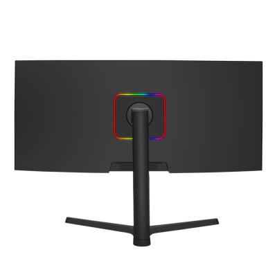China 4K UHD Internet Cafe 34 Inch Gaming Monitor With IPS LED RGB Lighting Height Adjustable for sale