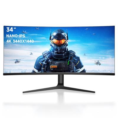 China 400cd/M2 34 Inch Gaming Monitor 1900R Curve Nano Panel 3440x1440 4K UHD Computer Monitor for sale