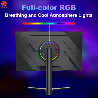 China OEM 32 Inch QHD Monitor With Adjustable Bracket Dynamic RGB Lighting Gaming Monitor for sale