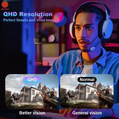 China OEM 32 Inch QHD Monitor With Adjustable Bracket Dynamic RGB Lighting Gaming Monitor for sale