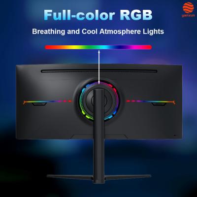 Cina 34 pollici Ultrawide Monitor Curved Gaming Monitor Supporta Split Screen Illuminazione RGB in vendita