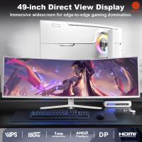 Quality Curved Immersive Widescreen Gaming Monitor 49 Inch Ultrawide Monitor Customizabl for sale