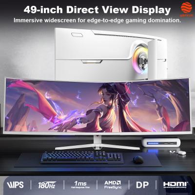 China Curved Immersive Widescreen Gaming Monitor 49 Inch Ultrawide Monitor Customizable for sale