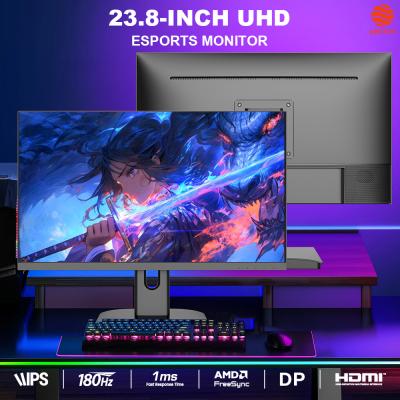 China Lightweight 23.8 Inch 180 Hz Gaming Monitor UHD Resolution 300cd/M2 Brightness OEM Brand for sale