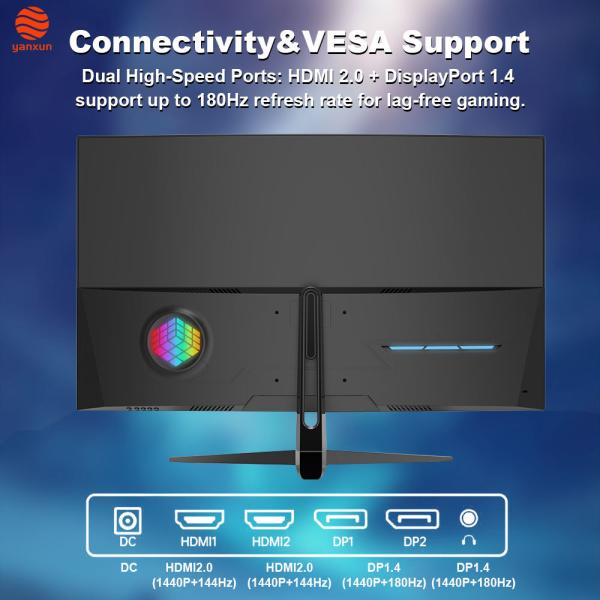 Quality 32 Inch QHD Resolution Gaming Monitor 99% SRGB Ultrawide 180Hz Computer Monitor for sale