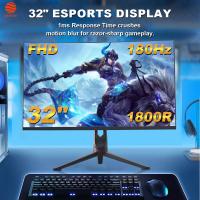 Quality Fast Response Time 1800R Gaming Monitor QHD Resolution Computer Monitor 32 Inch for sale