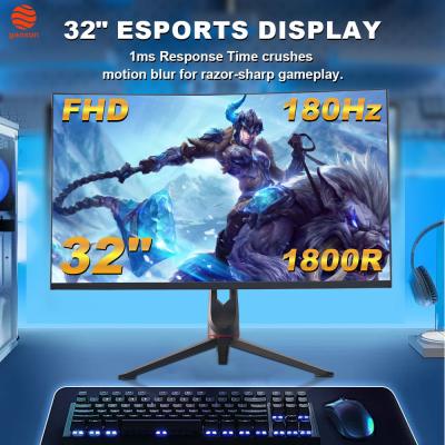 Cina Tempo di risposta rapido Monitor da gioco 1800R Monitor per computer con risoluzione QHD da 32 pollici in vendita