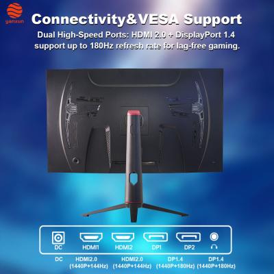Cina Tempo di risposta rapido Monitor da gioco 1800R Monitor per computer con risoluzione QHD da 32 pollici in vendita