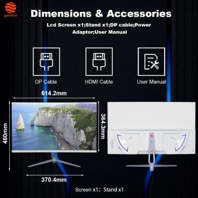 Cina 3000R QHD Risoluzione 32 pollici Monitor di gioco 180Hz Refresh Rate Brand personalizzato in vendita