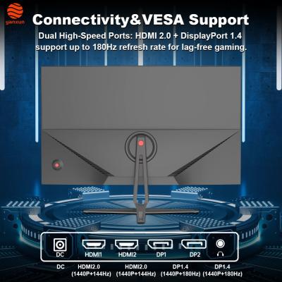 Cina Pannello IPS UHD 4K 180Hz 27 pollici Monitor per giochi con supporto fisso Dimensioni personalizzate in vendita